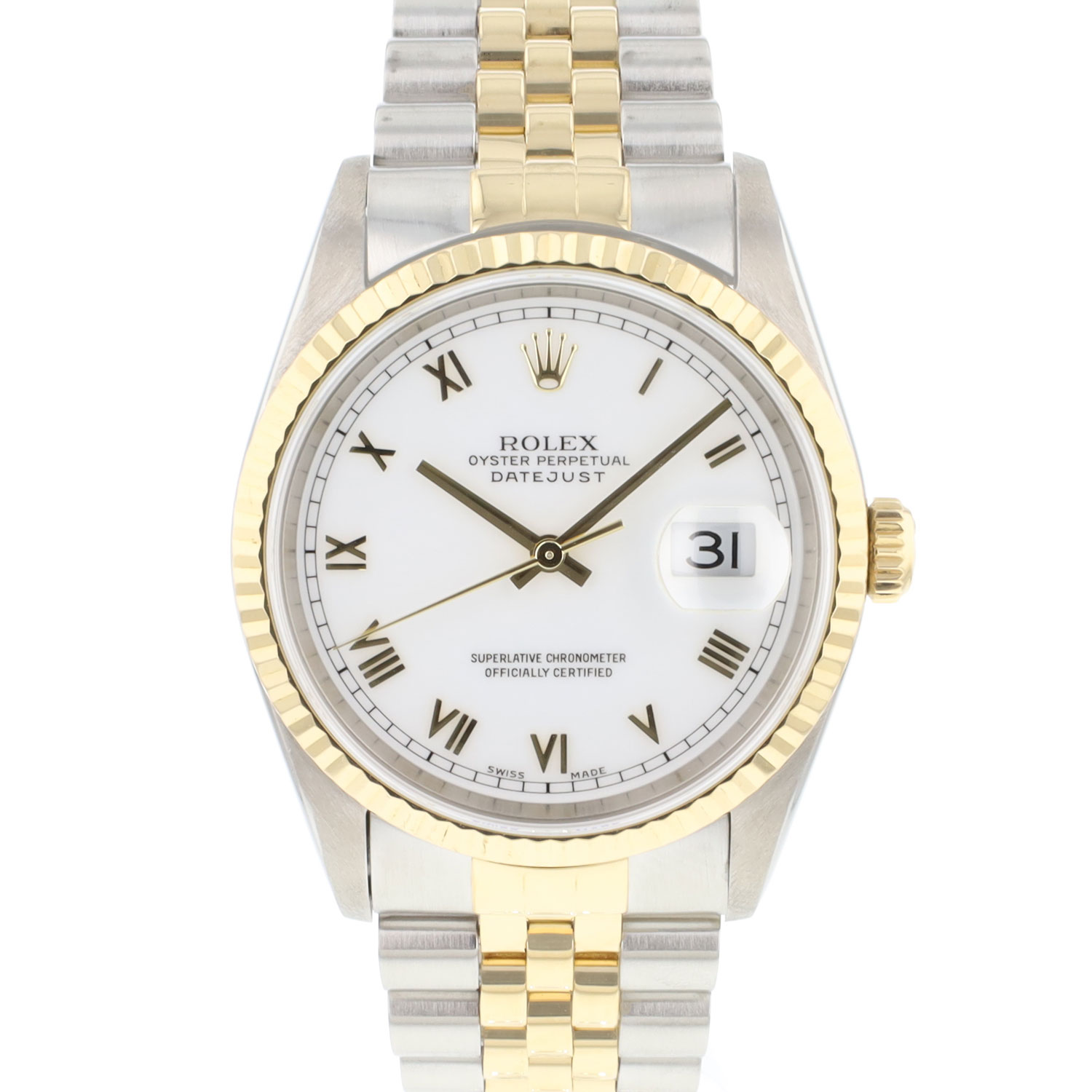 Rolex Datejust 16233 in Stainless Steel Gold | CHRONEXT