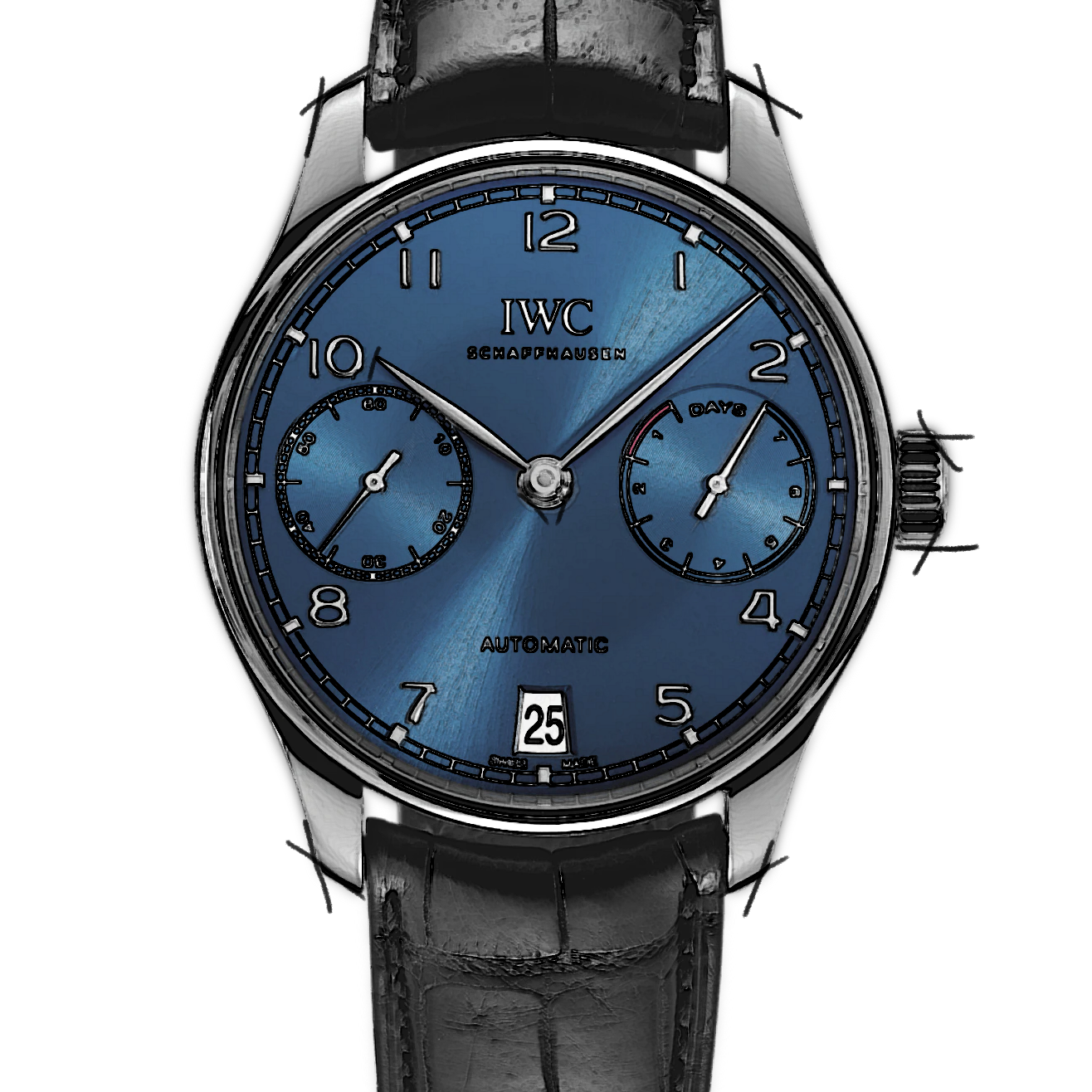 IWC Portugieser IW500710 en Acier inoxydable | CHRONEXT